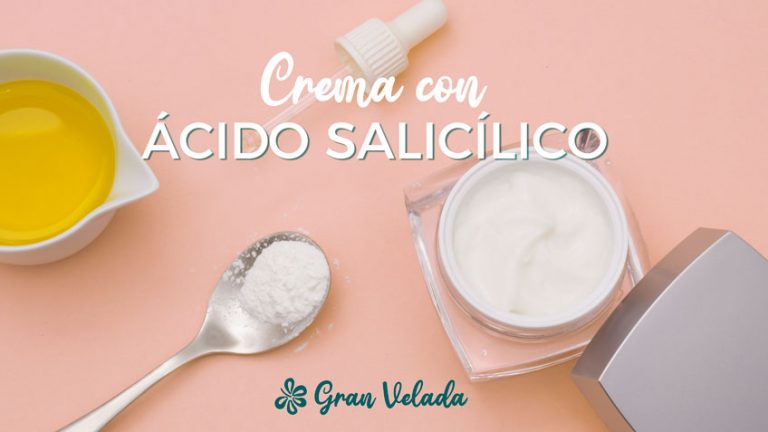Crema con acido salicilico para pieles con acne y maduras